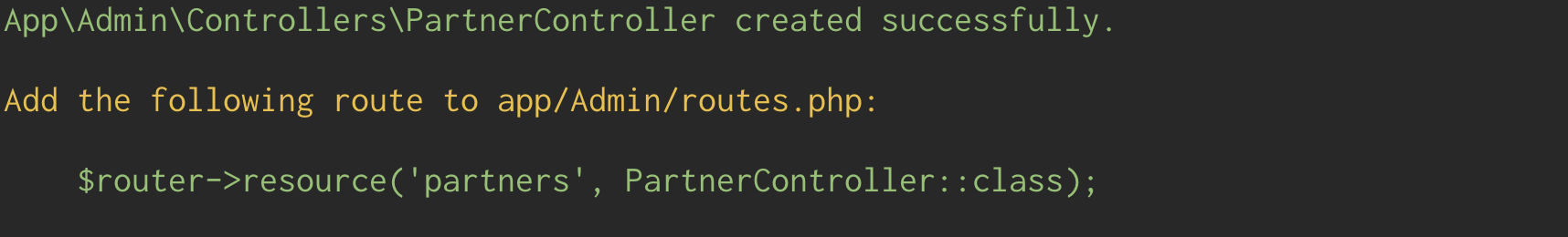 【Laravel-admin】Target class does not exist エラーの解消法