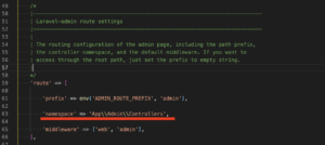 【Laravel-admin】Target class does not exist エラーの解消法