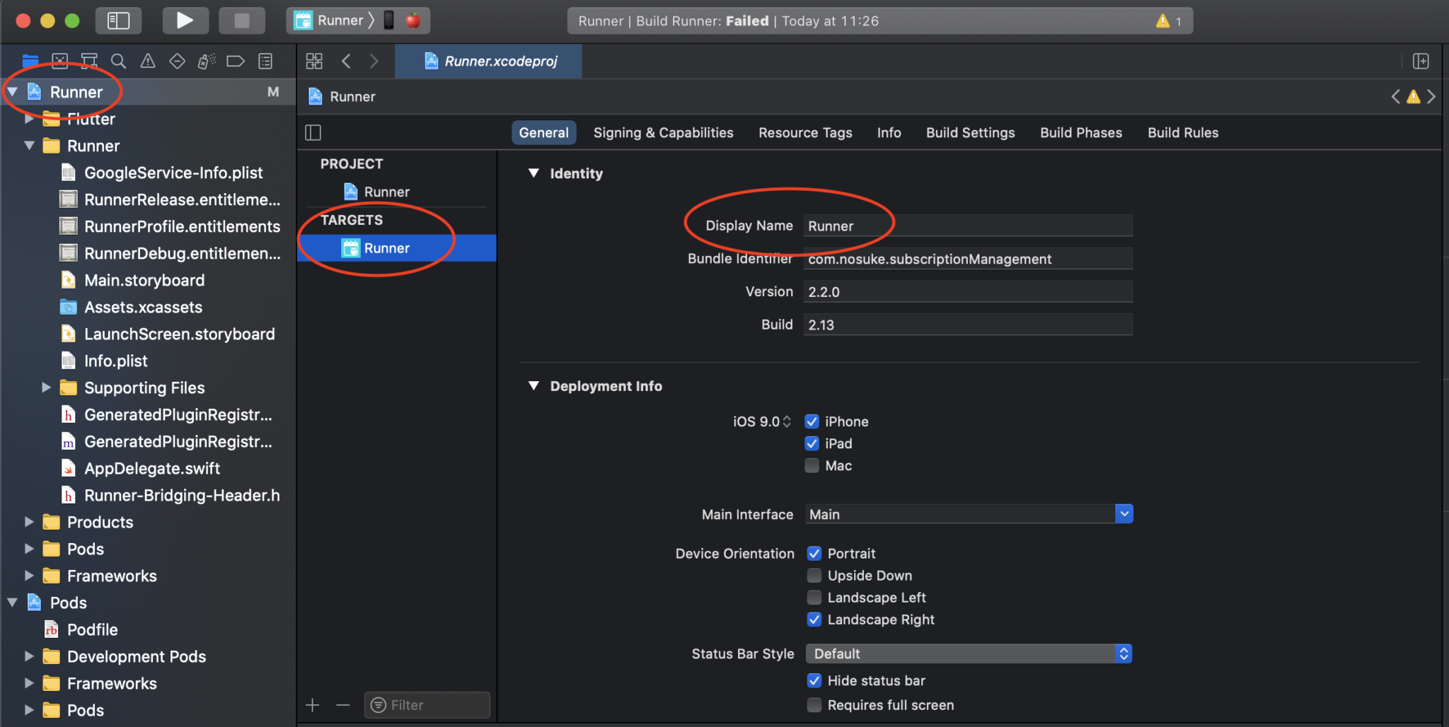 【Flutter】Could not find the built application bundle at build/ios/iphoneos/~.appエラーの解消法